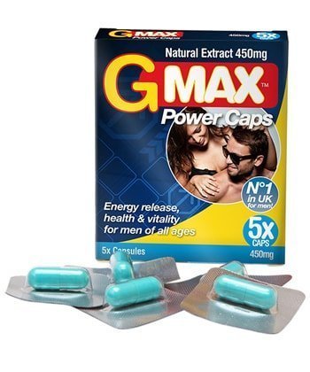 GMax Power Caps (5 Pilules) | Viamax.eu France